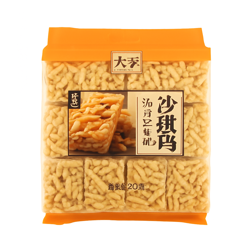 Sachima Sabor Ovo Dayu Food 620g - Doce Tradicional Chinês